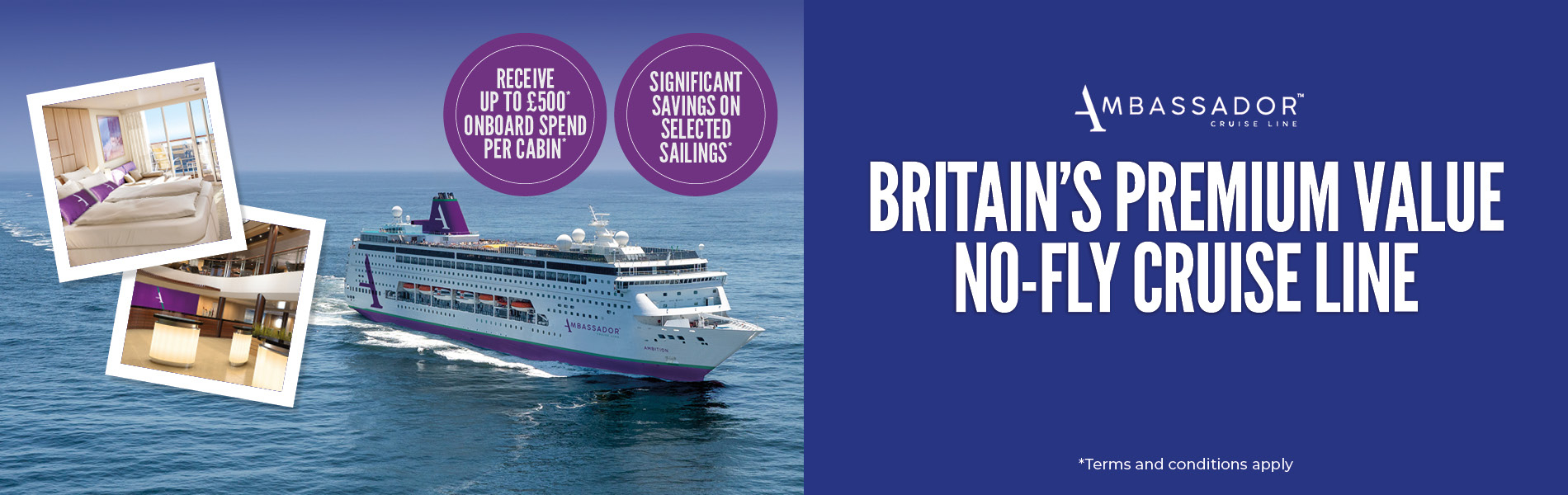 Ambassador Cruise Line sailing cruises 2023 / 2024 - Ambience